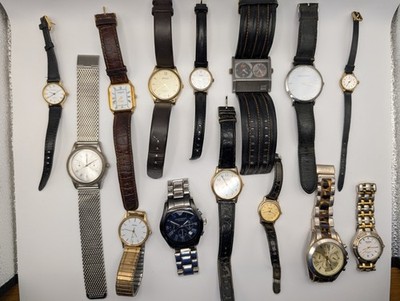 Watches mixed bundle x14 Sekonda/emporio Armani/Avon/Larsson & Jenning ...