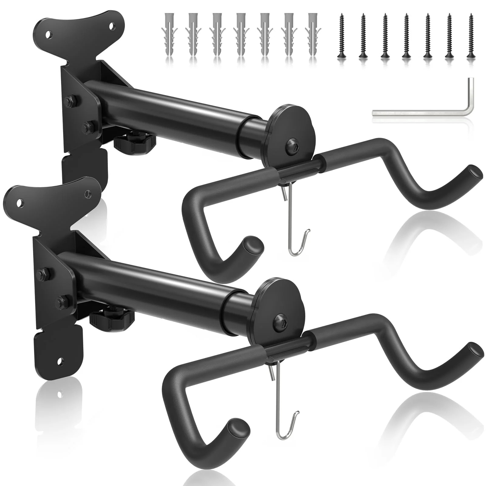 WELDUN Bike Wall Mount, Bicycle Holder, Foldable Bike Rack, Adjustable ...