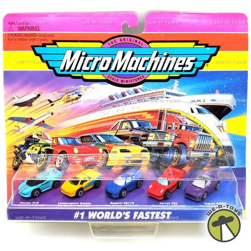 Micro Machines #1 World's Fastest Set of Vehicles 1995 Galoob #75030 | eBay
