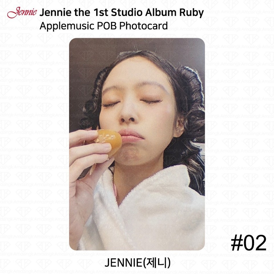 Jennie The 1st Studio Album Ruby POB Photocard Blackpink JumpupEnt Applemusic | eBay