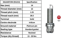 NGK DILKAR7C9H Spark Plug for sale online | eBay UK