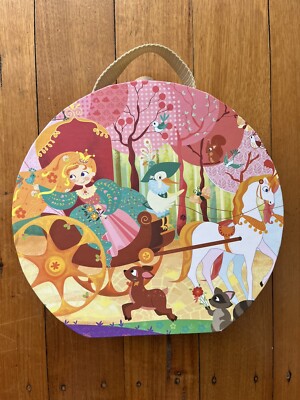 Janod kids jigsaw puzzle 54 pieces princess and horses | eBay Australia