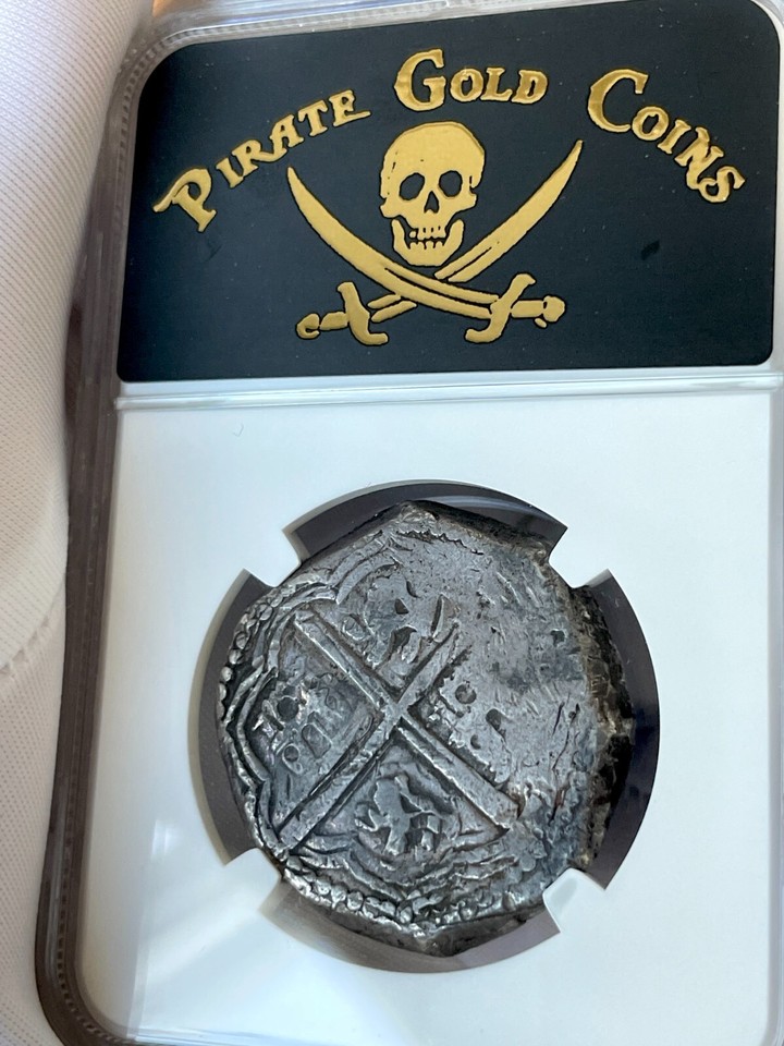JUPITER w/ COA WRECK STAR LIMA PERU 1659 NGC 25 8 Reales PIRATE SILVER ...