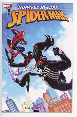 MARVEL ACTION SPIDER-MAN #10 NM 2019 DAVIDE TINTO COVER IDW / MARVEL b ...