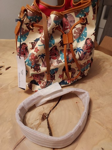 Disney Parks Dooney and Bourke 2023 Moana Drawstring Purse Bag NEW WITH ...