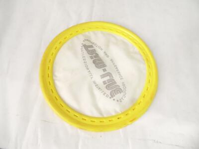 VINTAGE FLOPPY SOFT FABRIC FLYING DISC FRISBEE YELLOW TRIM LINE | eBay