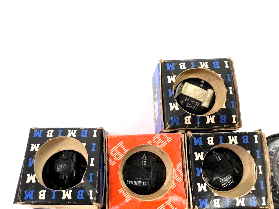 Vintage IBM Selectric Typewriter Font Balls w/Cases/Cardboard PICK YOUR ...