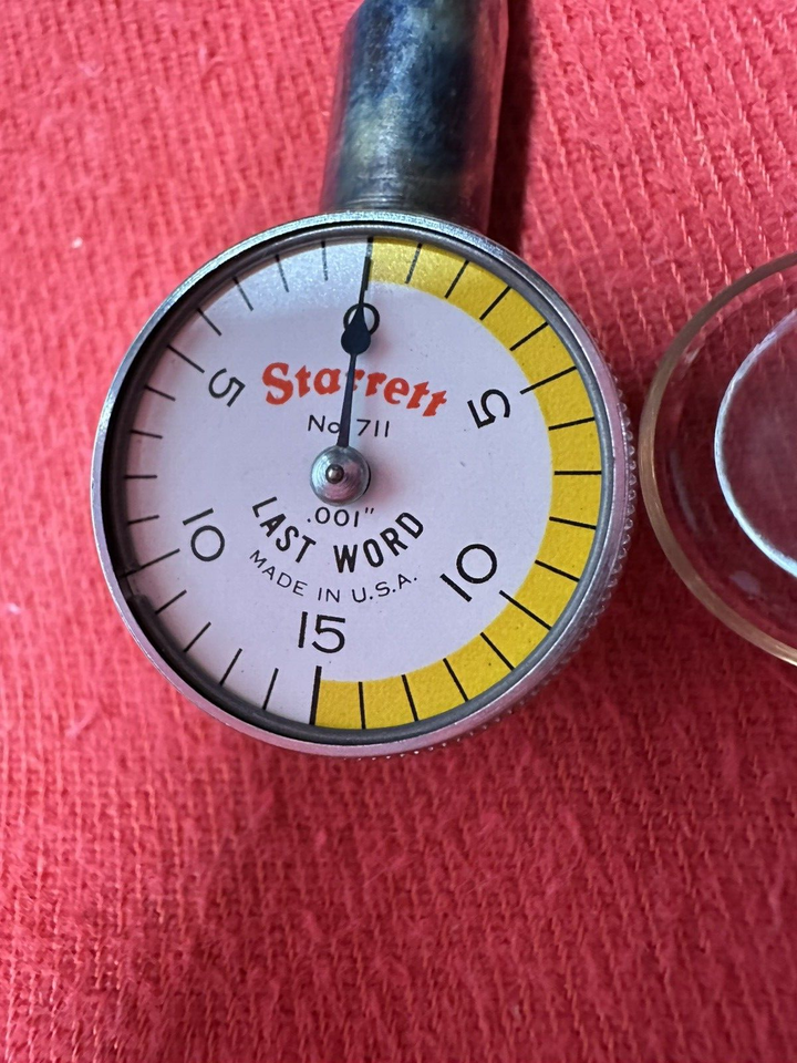 STARRETT 711 LAST WORD .001” DIAL TEST INDICATOR - SEE DESCRIPTION | eBay