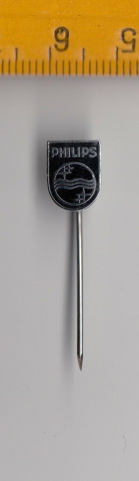 Vintage PHILIPS RADIO TELEVISION LOGO stick pin badge brooch 1960s ...