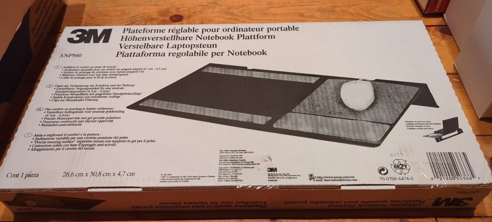 3M Tilt Adjustable Notebook Platform Black - ANP560 | eBay