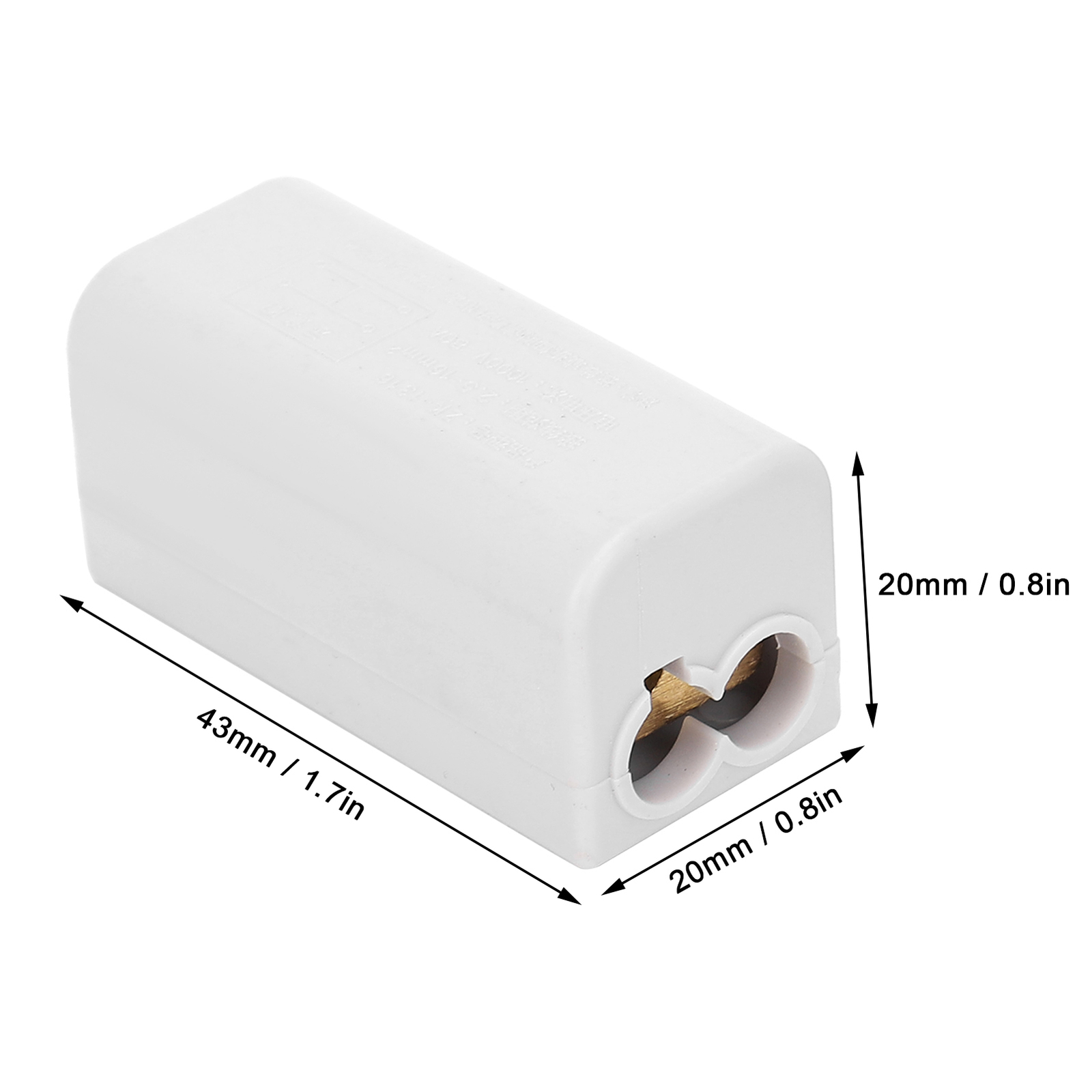 5Pcs Terminal Parallel Spliter Copper Junction Connector Box For Lights ...