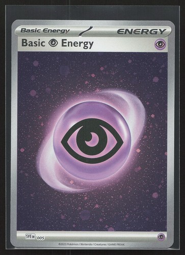 Pokemon TCG Basic Psychic Energy Holo 005 Scarlet & Violet 151 2023 NM ...