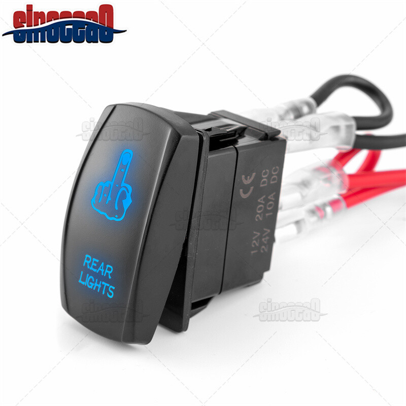 SASQUATCH+REAR+LED LIGHT Bar 3pc Rocker Switch For UTV POLARIS RZR ...