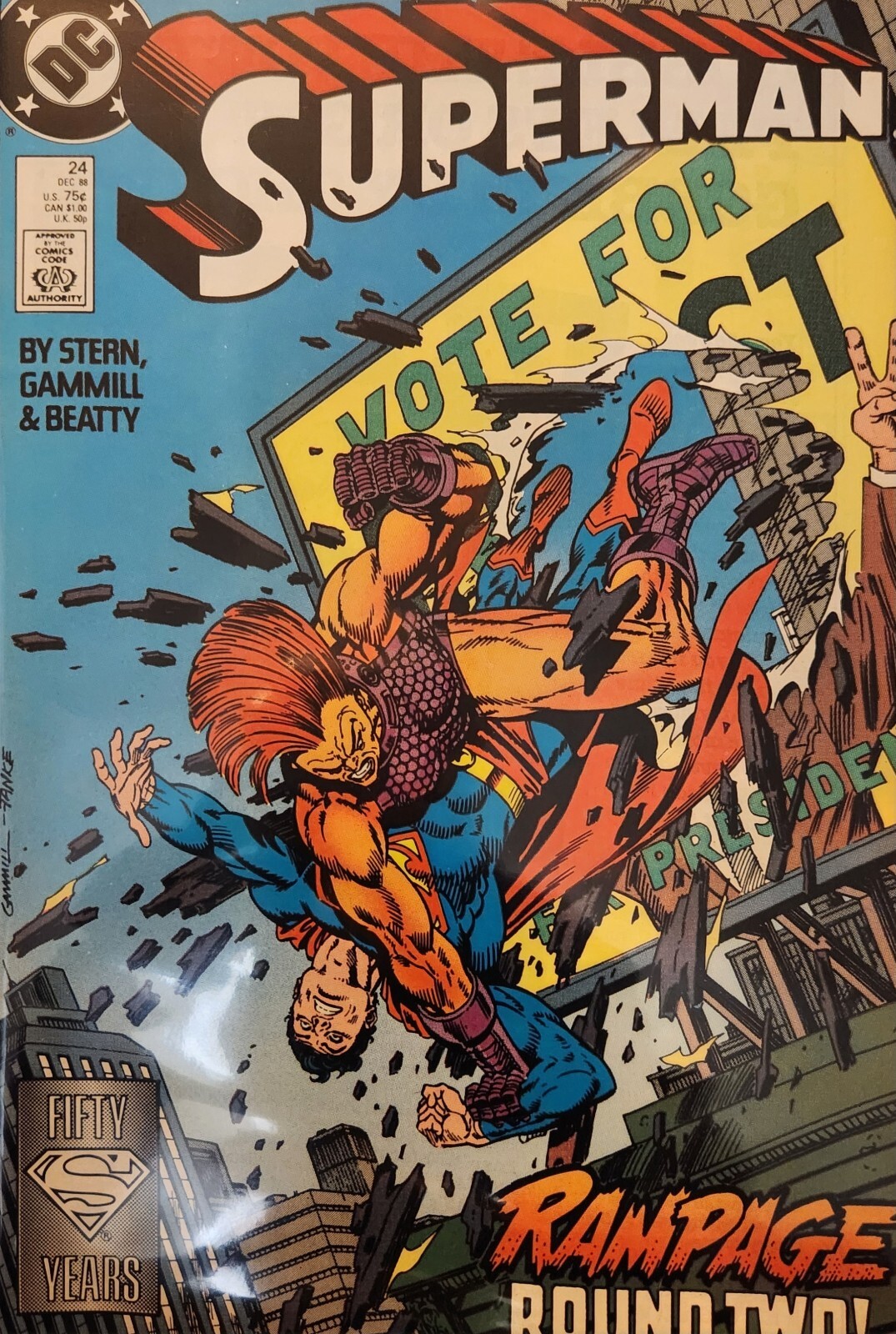 Superman # 24 Rampage Round 2! Dec 1988 DC Comics (A84) | eBay
