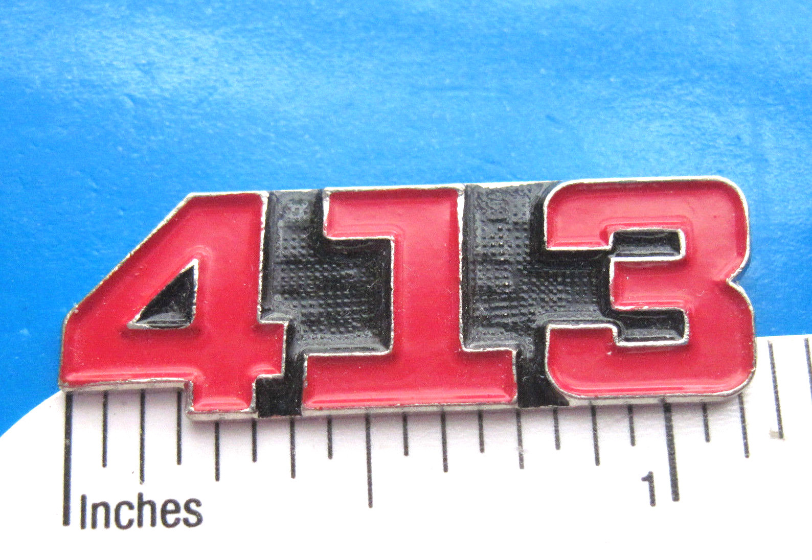 413 engine - hat pin , lapel pin , tie tac , hatpin .. red color GIFT ...