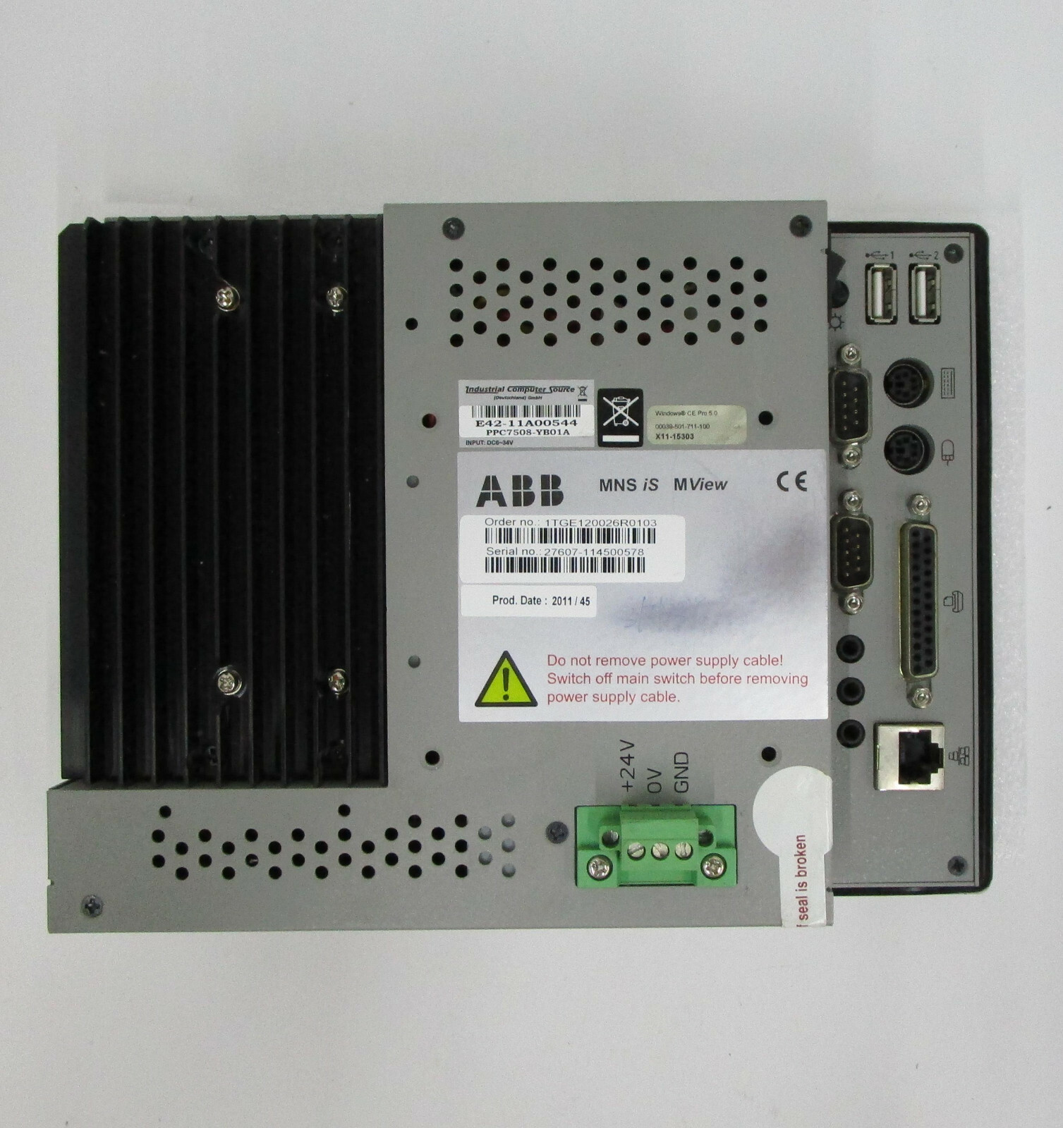 ABB PPC7508-YB01A MNS iS MView | eBay
