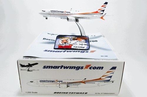 Inflight SmartWings Boeing 737-Max 8 Antarctica OK-SWA Diecast 1/200 AV ...