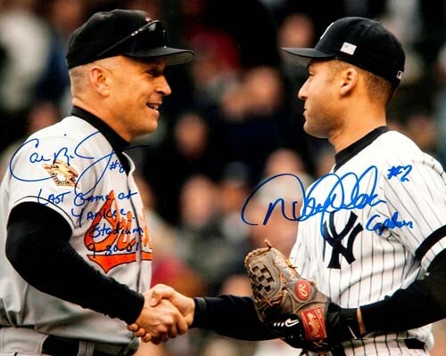Derek Jeter Cal Ripken Jr Autographed 8x10 Signed Photo Reprint | eBay