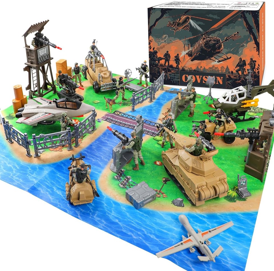 Army Men Action Figures Playset - 70+ PCS Realistic Army Toys ...