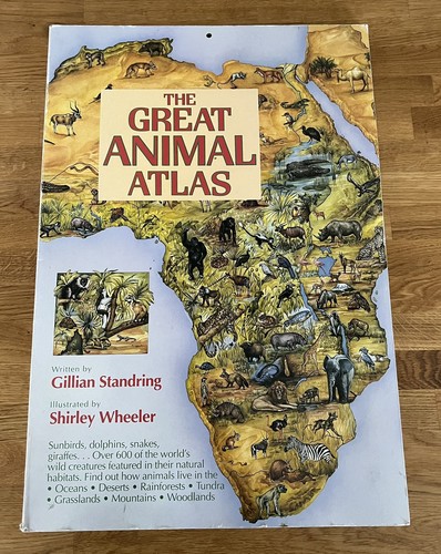 The Great Animal Atlas Book By Gillian Standring Big Board Book 23” X ...