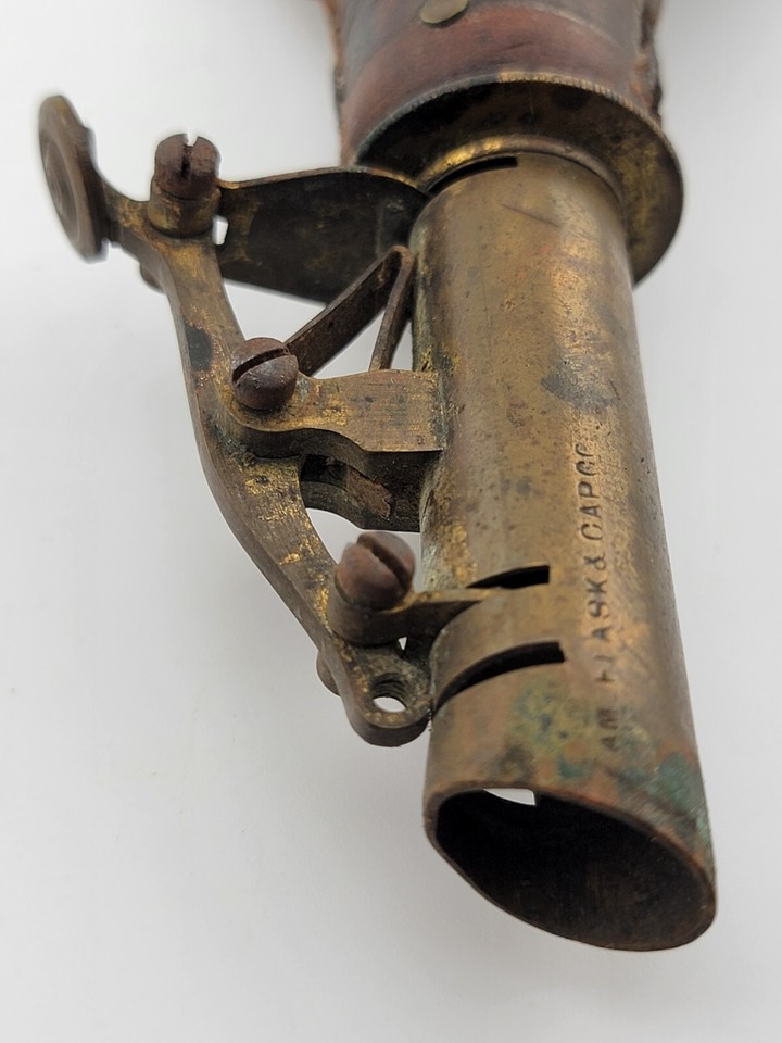 ORIGINAL 19th CENTURY LEATHER SHOT POUCH FOR A MUZZLE LOADING GUN OR ...