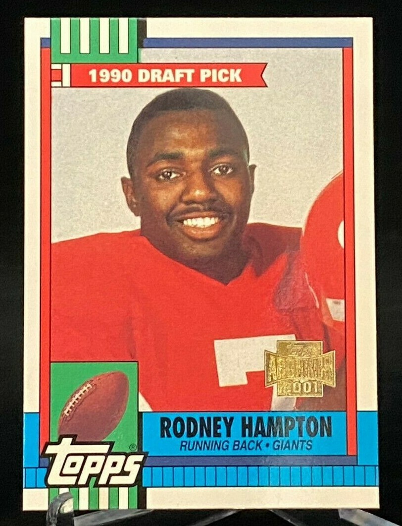 2001 Topps Archives 1990 Reprint #84 Rodney Hampton New York Giants | eBay