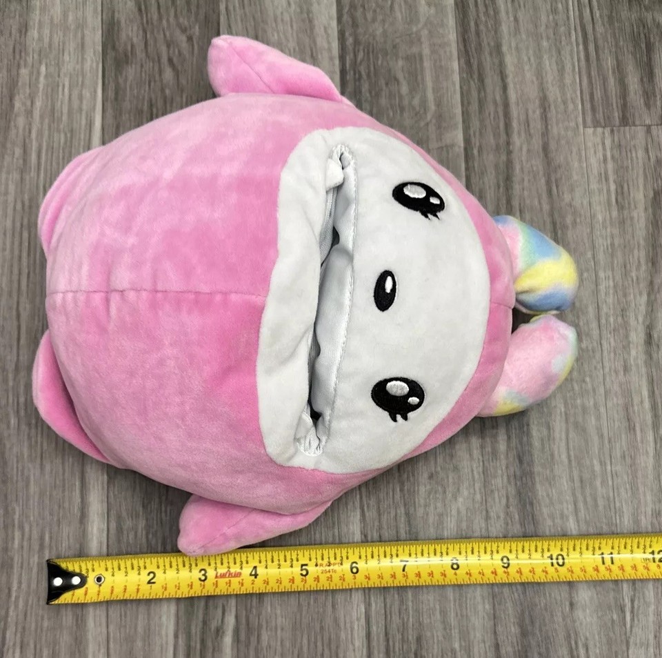 Moose Toys Pink Monster Plush 2018 open mouth stuffie stuffed animal 11 ...
