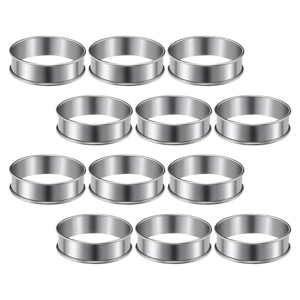 12 Pcs Pastry Shield Pizza Pan Biscuit Set Pie Crust Covers Tower Cake ...