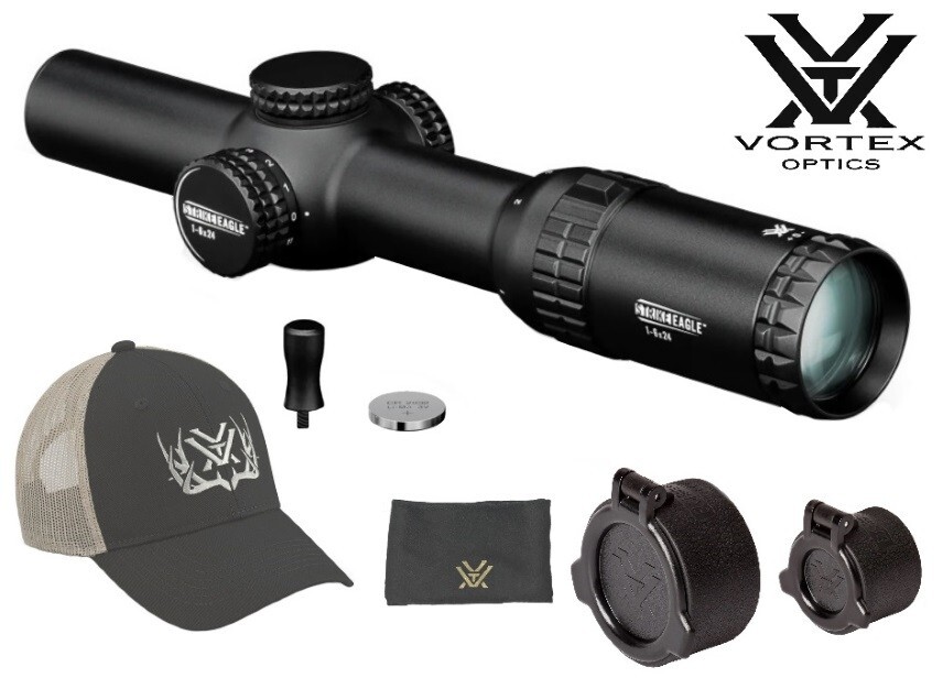 Vortex Strike Eagle 1-6x24 Rifle Scope BDC3 Illuminated Reticle SE-1624 ...