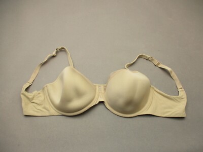 36DD BALI Womens Beige Lined Underwire Back Closure Adjustable Demi Bra ...