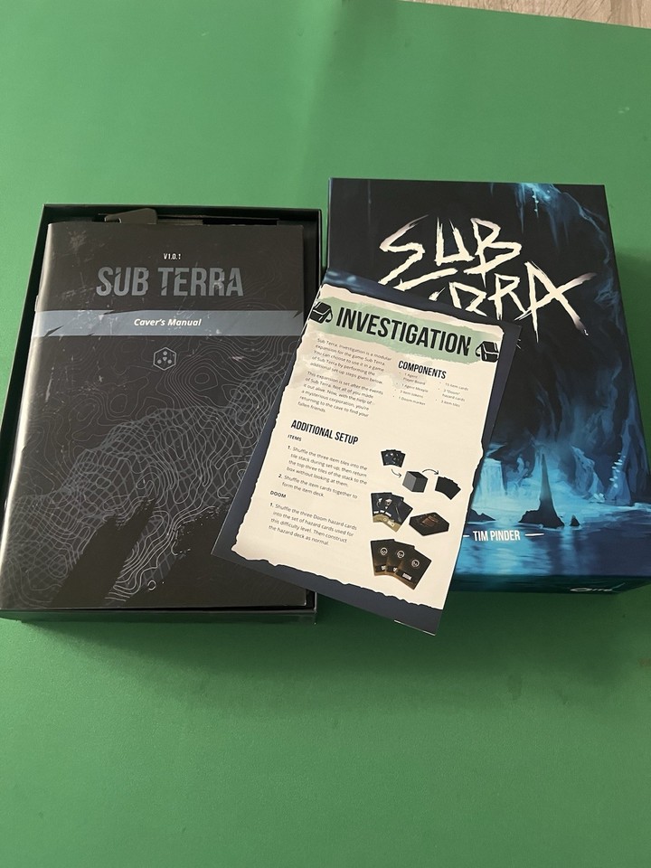 Sub Terra Board Game + Investigation Expansion | eBay