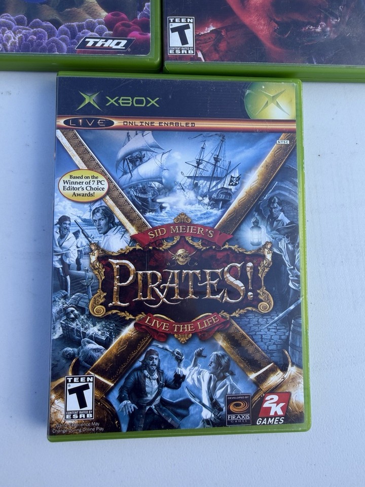 Original Xbox Games Lot Of 3 Games Pirates Terminator 3 & Finding Nemo ...