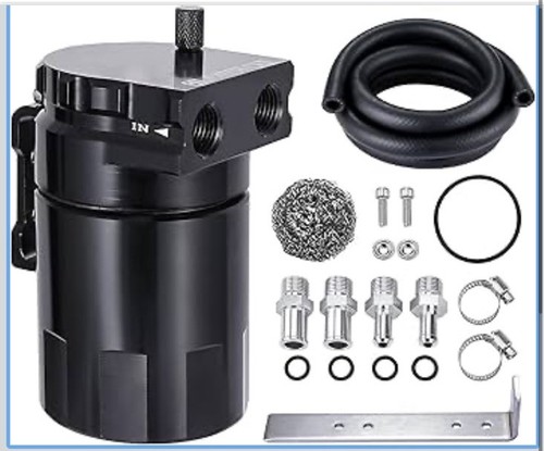 EVIL ENERGY Oil Catch Can, 300ML Baffled Oil Can, Universal Aluminum ...