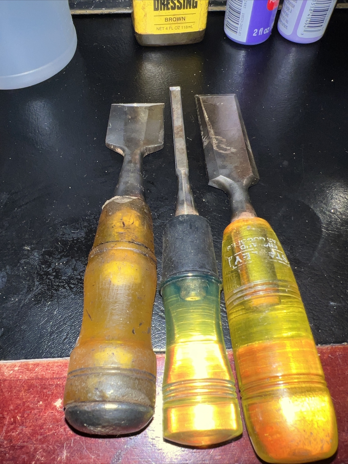 Lot of 4 Vintage Antique Wood Chisels - Stanley | eBay