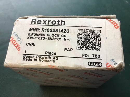 Rexroth b.runner block cs KWD-020-SNS-C1-N-1 new box MNR:R162281420 new ...