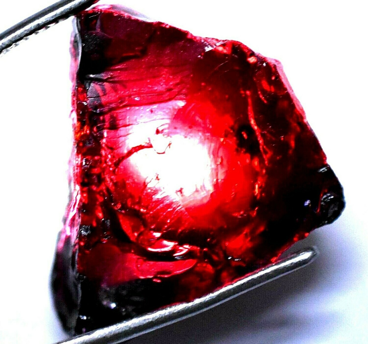 Rare Natural Red Painite 41.45 Ct Burma Specimen Facet Rough Untreated ...