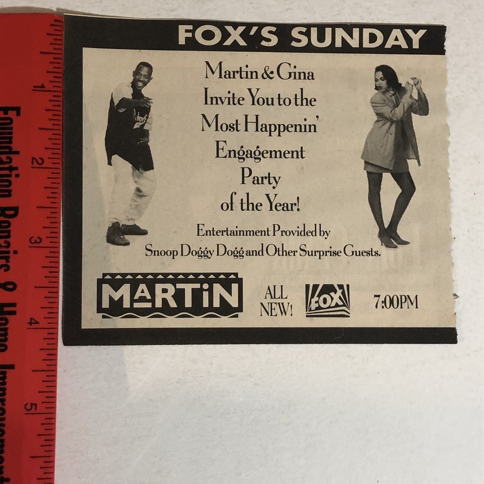 Martin Tv Guide Print Ad Martin Lawrence Snoop Dogg TPA10 | eBay