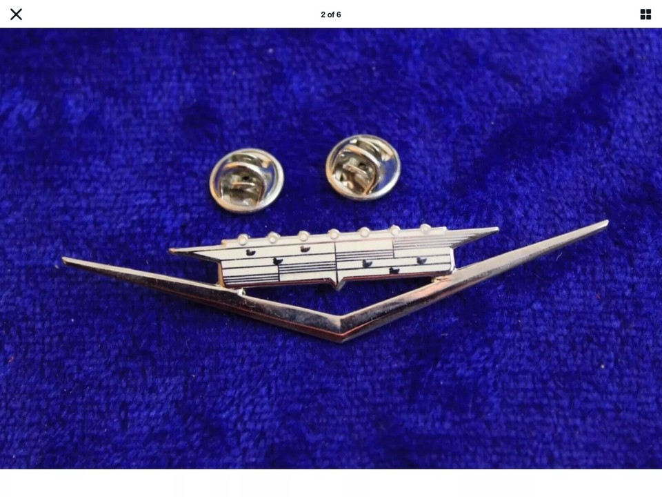 Cadillac Hat Pin Lapel Pin Crest Emblem Accessory Badge GM 59 Eldorado ...