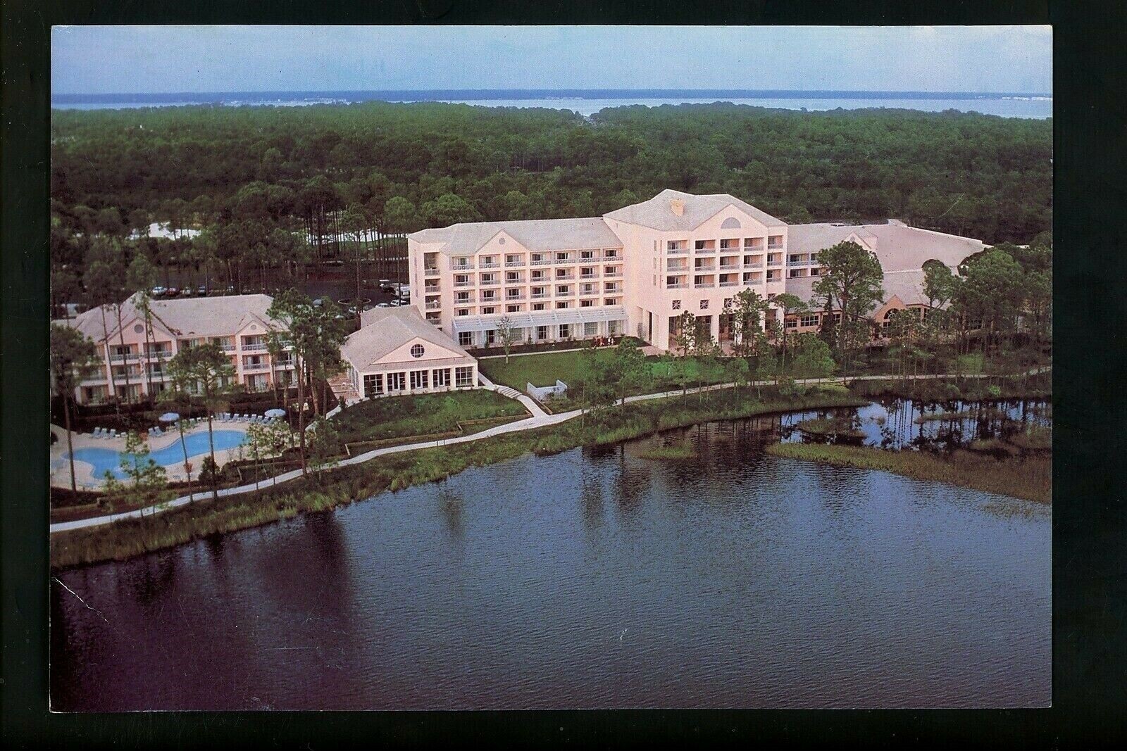 Oversized postcard Florida FL Panama CB Marriott Bay Point Resort Hotel ...