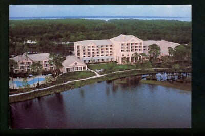 Oversized postcard Florida FL Panama CB Marriott Bay Point Resort Hotel ...