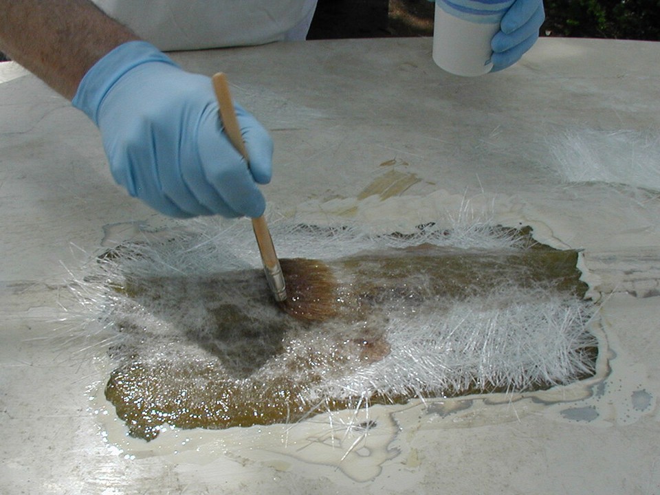 Fiberglass Repair Kit 1 Gal Polyester Resin + 1.5x50x5 Yards Chopped ...