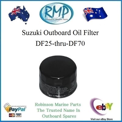 A New Suzuki Outboard Engine Oil Filter Suits DF25-thru-DF70 # 16510 ...