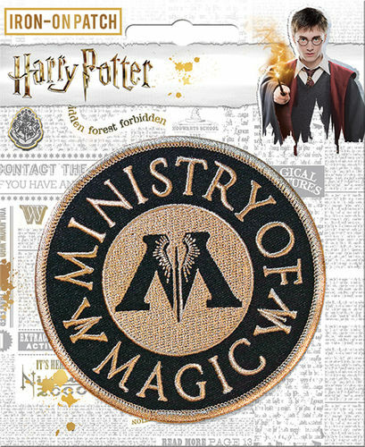 Harry Potter Ministry of Magic Badge Patch Crest Licensed Embroidered ...