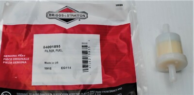 SML Genuine OEM Briggs & Stratton Fuel Filter 84001895 / 691035 | eBay