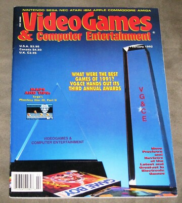 VideoGames & Computer Entertainment Magazine February 1992 (VG&CE) VGC ...