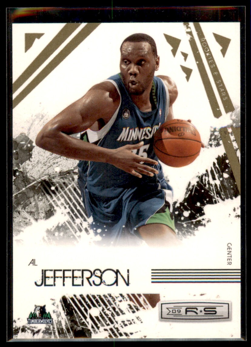 2009-10 Rookies & Stars GOLD Al Jefferson Minnesota Timberwolves #54 ...