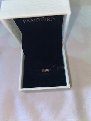 Pandora Dark Pink Trinity Spacer Beaded Charm | eBay