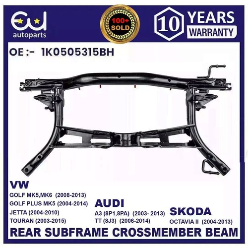 REAR SUBFRAME CROSSMEMBER FOR AUDI A3 SKODA OCTAVIA VW GOLF MK5 MK6 ...