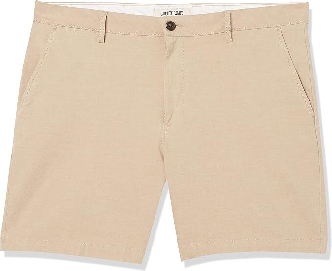 Epic Garments DWC LLC Men's Slim-Fit 7" Lightweight Comfort Short,Khaki ...