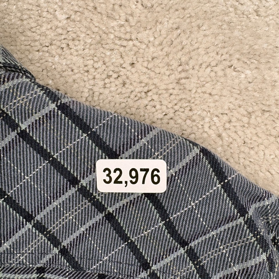 Columbia Flannel Shirt Mens Size Large Blue Gray Plaid Long Sleeve ...